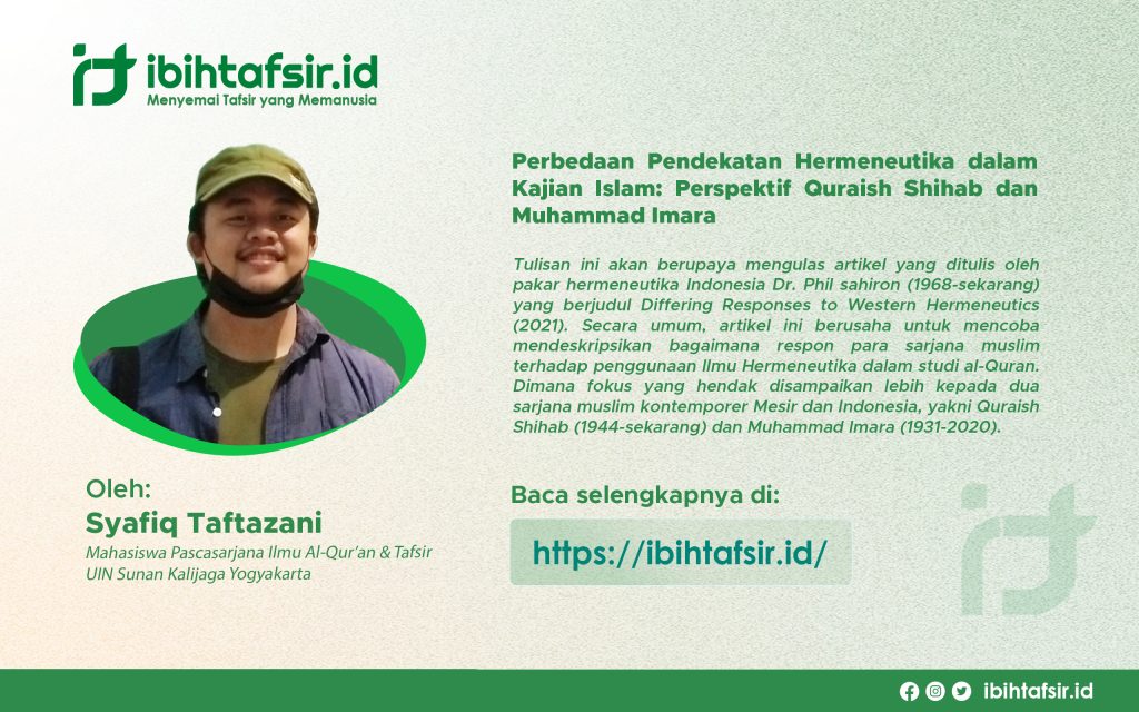 Perbedaan Pendekatan Hermeneutika dalam Kajian Islam: Perspektif ...