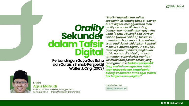 Orality Sekunder dalam Tafsir Digital: Perbandingan Gaya Gus Baha dan ...